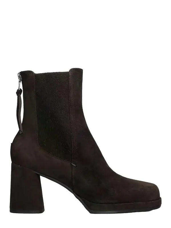 MARA BINI 80mm Suede Boots - Brown