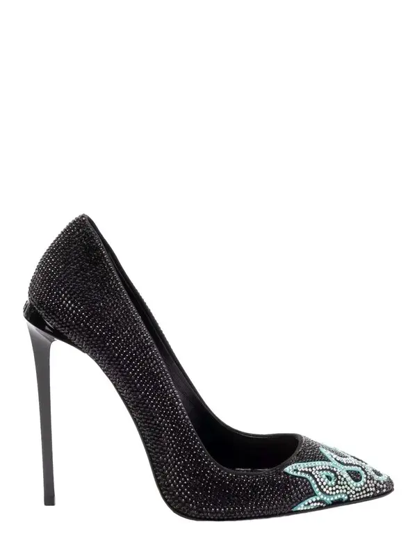 Philipp Plein 120mm Flame-embellished Pumps - Black