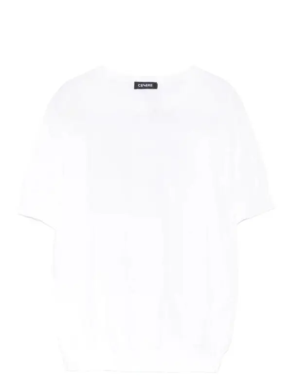 CENERE GB Knitted T-shirt - White