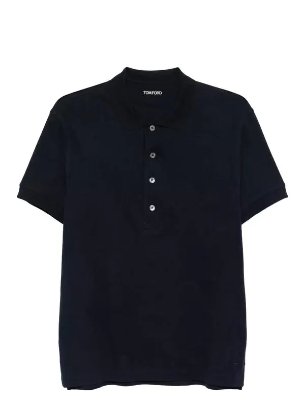 TOM FORD Jersey Polo Shirt - Blue