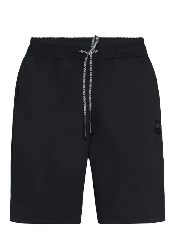 PLEIN SPORT Technical Loose-fit Shorts - Black