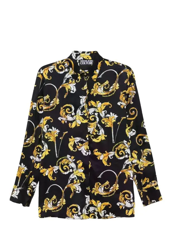Versace Barocco-print Shirt - Black