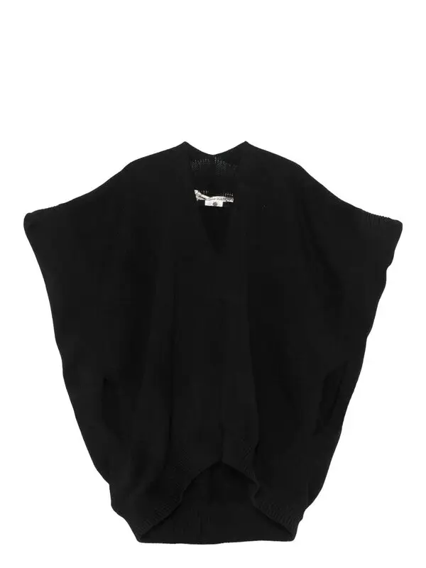 Comme Des Garçons Waffle-knit Vest - Black