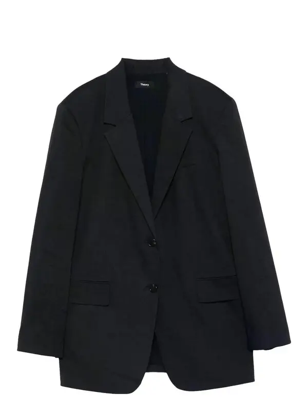 Theory Single-breasted Blazer - Grey