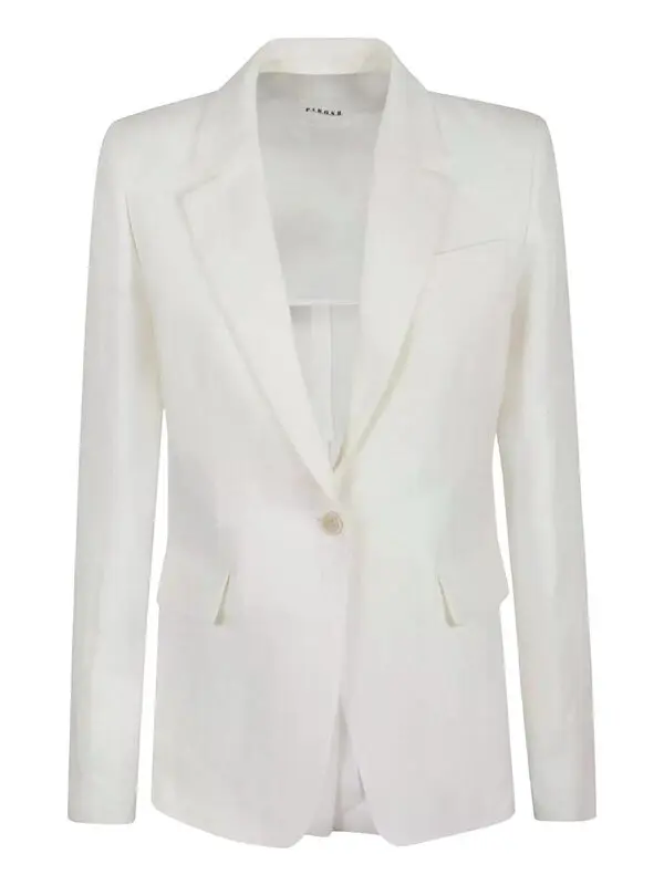 P.a.r.o.s.h Tailored Single-button Blazer - White