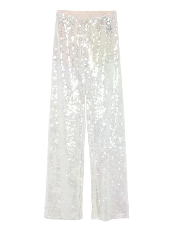 Federica Tosi Sequinned Trousers - Silver