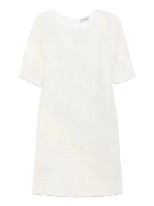 CHARLOTT Bouclé Minidress - White