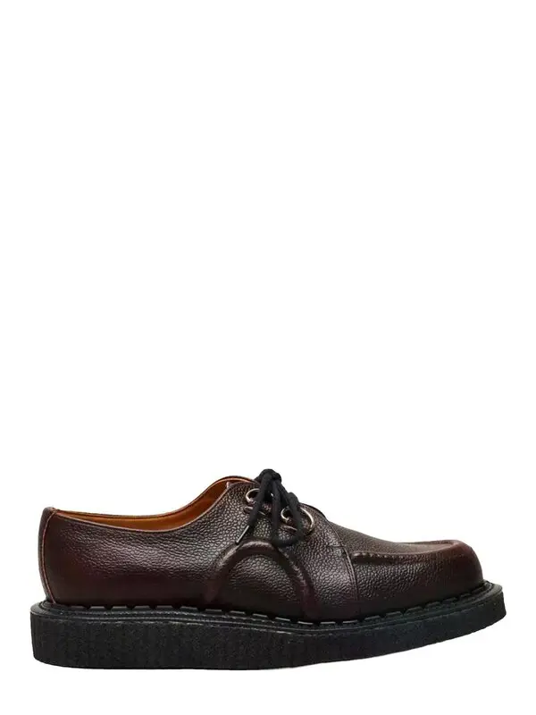 GEORGE COX Leather Boat Shoes - Brown