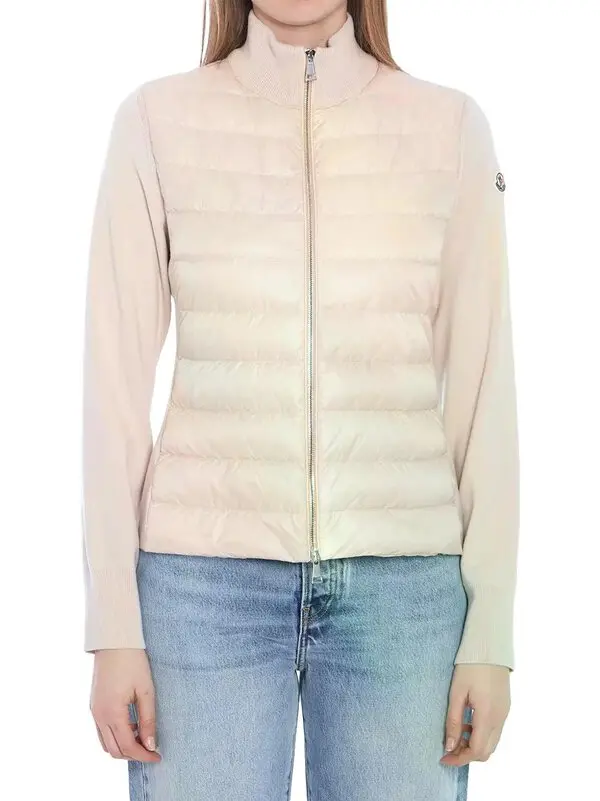 Moncler Tricot Puffer Jacket - Neutrals