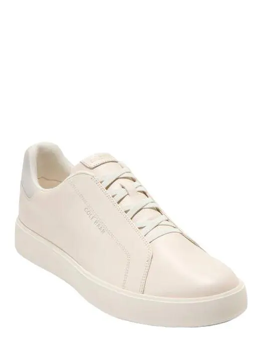 Cole Haan Grandpro Luxe Leather Slip-on Sneaker - Ivory/microchip/ivory