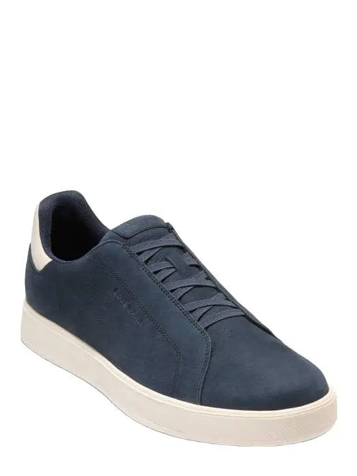 Cole Haan Grandpro Luxe Leather Slip-on Sneaker - Navy Blazer Nubuck /ivory