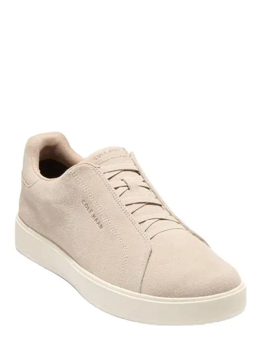 Cole Haan Grandpro Luxe Leather Slip-on Sneaker - Oxford Tan Suede/ivory