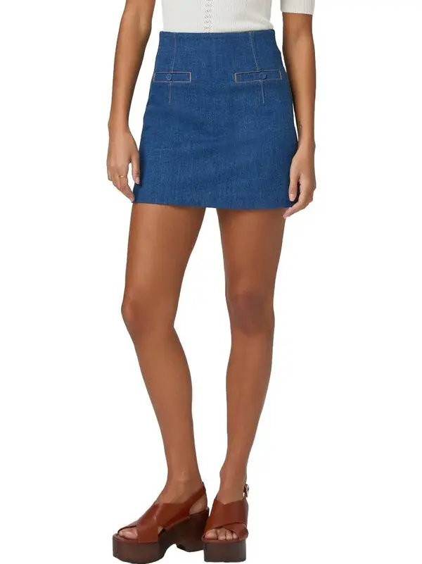 Paige Racquel Denim Mini Skirt - Whitney