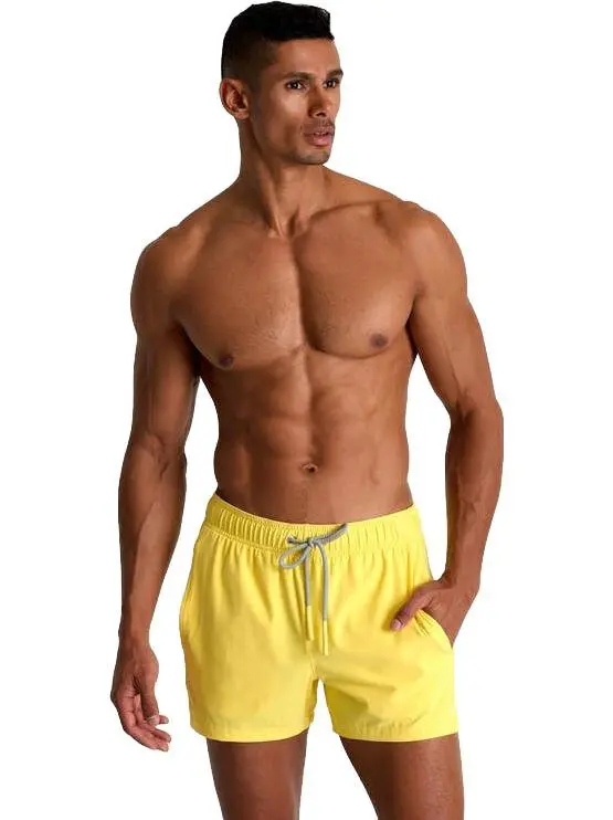 Shan Short Fit Swim Trunks - Yellow
