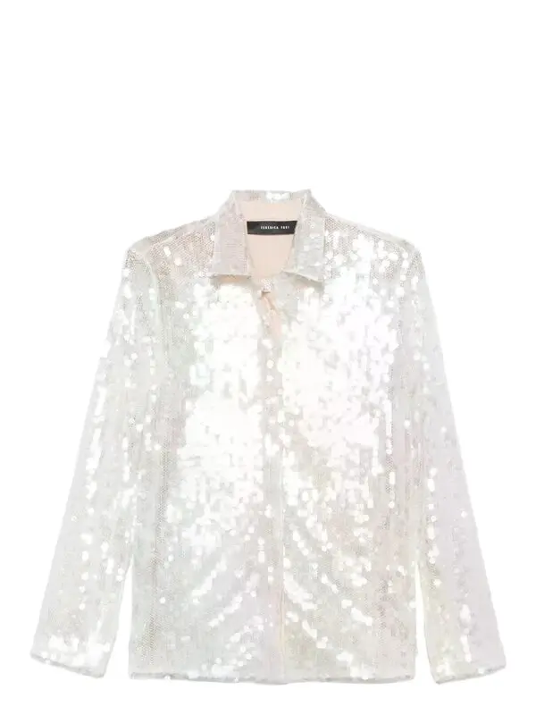 Federica Tosi Sequin-embellished Shirt - Silver