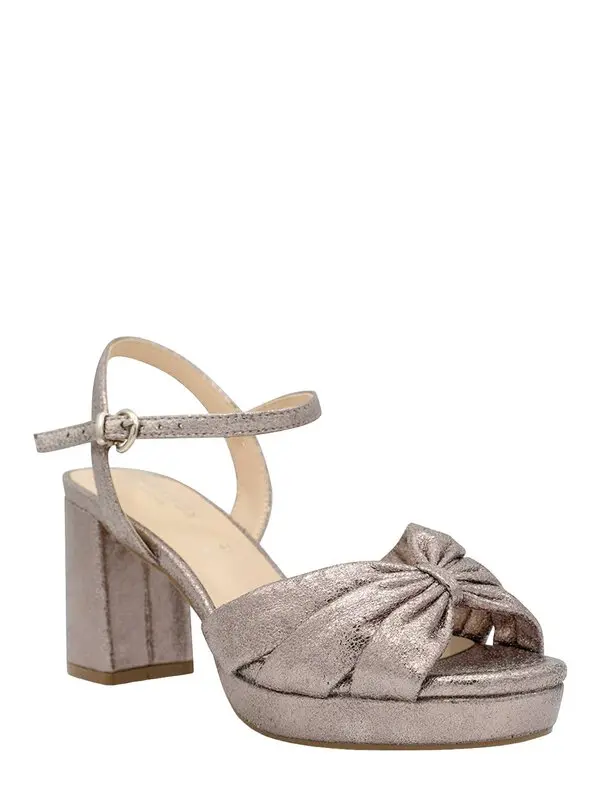 PARADOX LONDON PINK Nerita Platform Sandals - Pewter