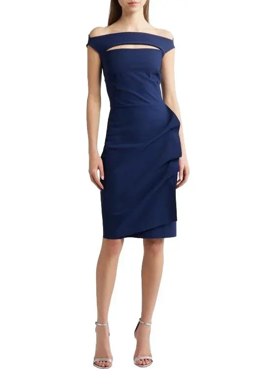 Chiara Boni La Petite Robe Melania Jersey Dress - Blue Notte