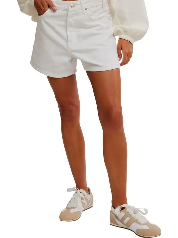 Free People Tippi Denim Bermuda Shorts - Fortune