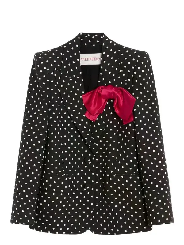 Valentino Garavani Polka Dot Jacket - Black