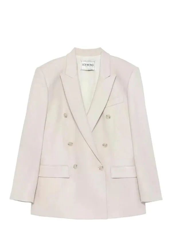 Iceberg Double-breasted Blazer - Neutrals