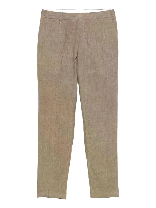 BOSS Linen Tailored Trousers - Neutrals