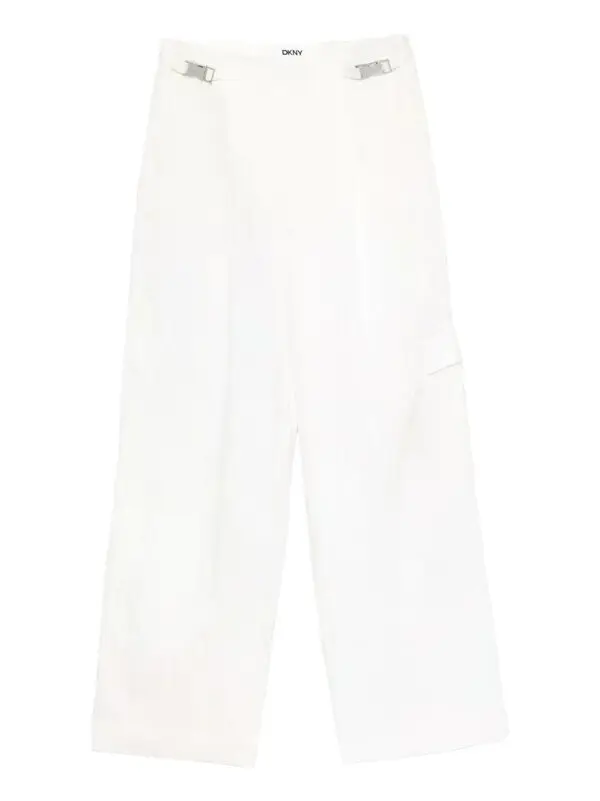 Dkny Twill-weave Cargo Trousers - White