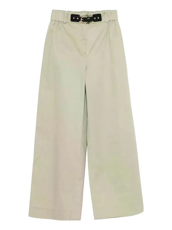 Maje Embossed Logo Trousers - Green