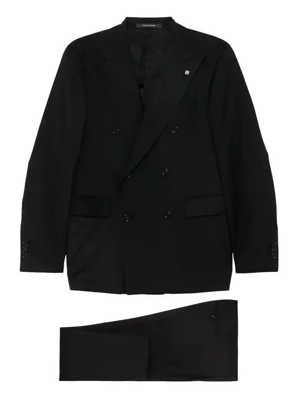 Tagliatore Virgin Wool Suit - Black