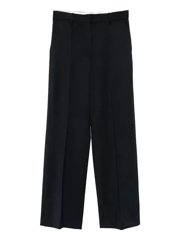 Maje Piped-trim Tailored Trousers - Blue