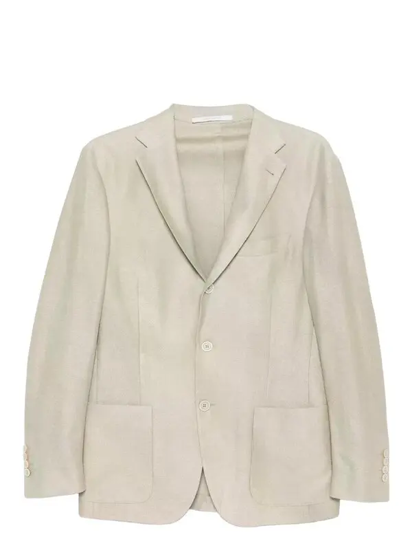 Eleventy Single-breasted Blazer - Green