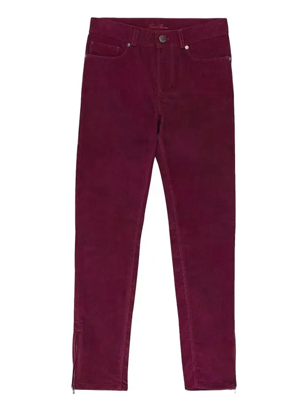 Loro Piana Straight-leg Corduroy Trousers - Red