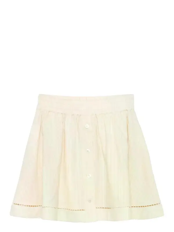 GOLDEN GOOSE Flared Mini Skirt - Neutrals
