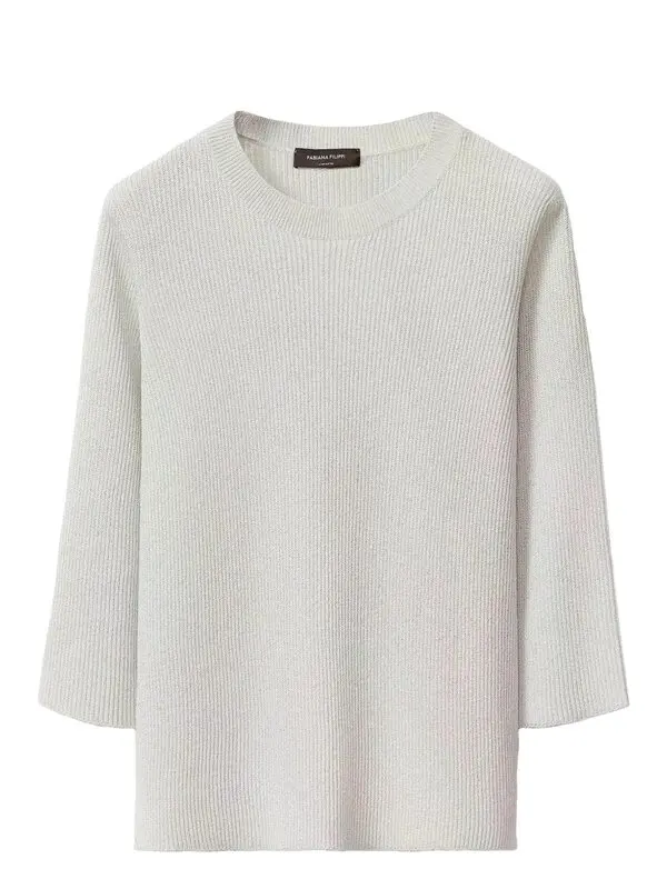 Fabiana Filippi Ribbed Sweater - Grey