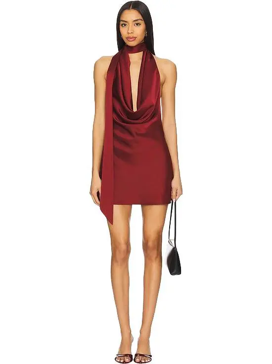 LOVERS AND FRIENDS Nova Mini Dress - Oxblood