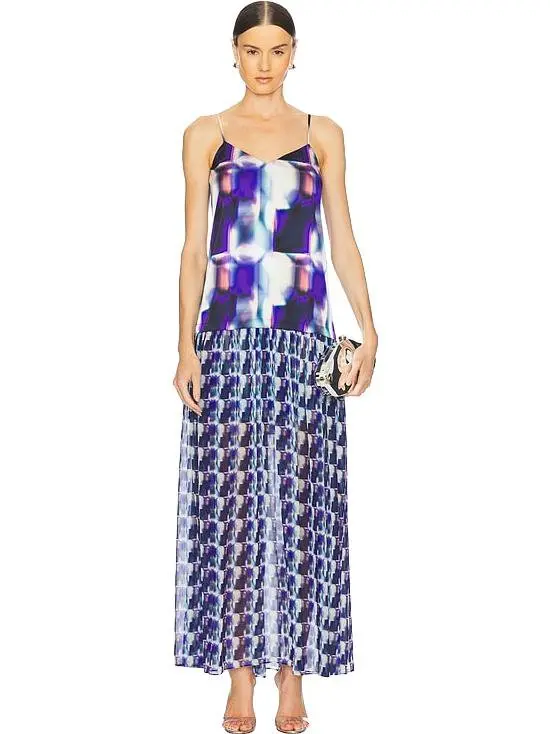 Misa Pauline Dress - Amethyst Geo Mix