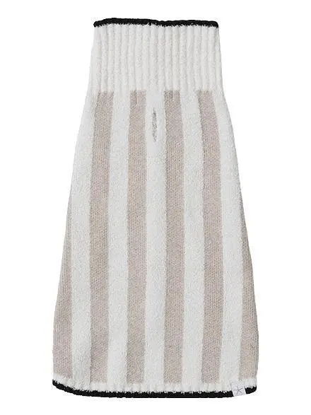 Barefoot Dreams Cozychic Cotton Classic Stripe Pet Sweater - Oatmeal & Cream