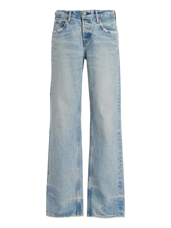 Moussy Vintage Wildwood Rigid Straight-leg Jeans - Light Wash
