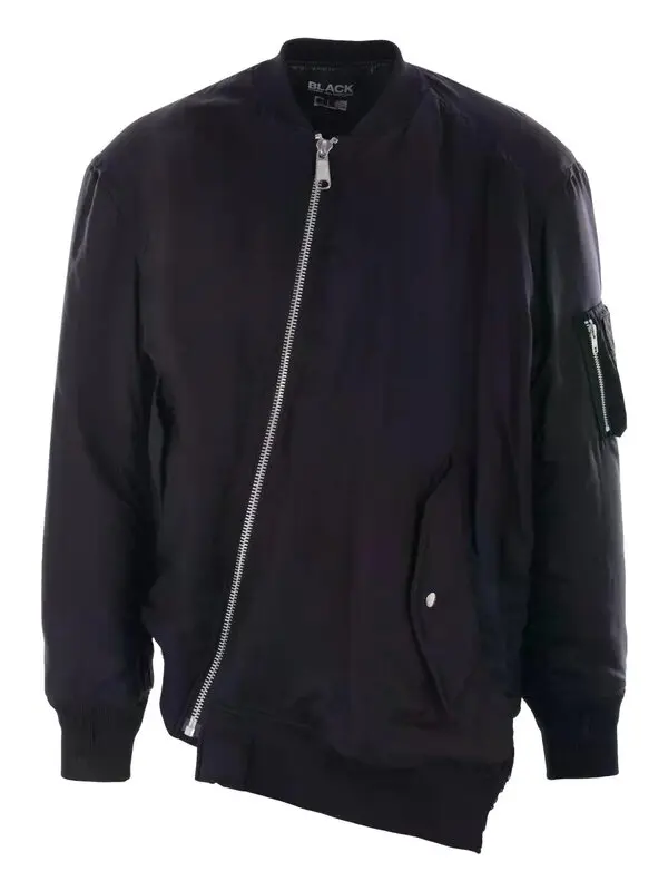BLACK COMME DES GARÇONS Reversible Asymmetric Bomber Jacket - Black