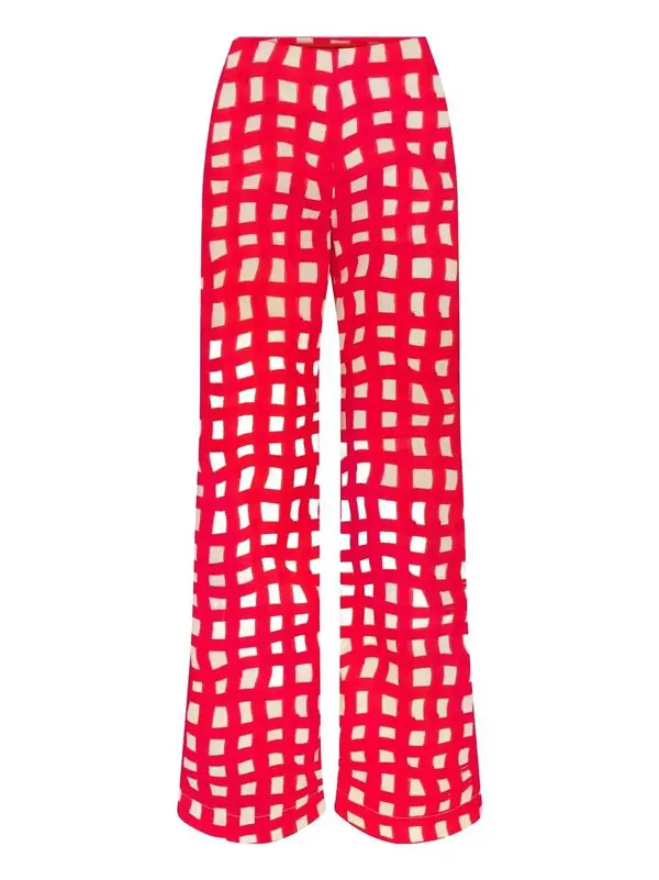 SIMONMILLER Pia Poplin Trousers - Red