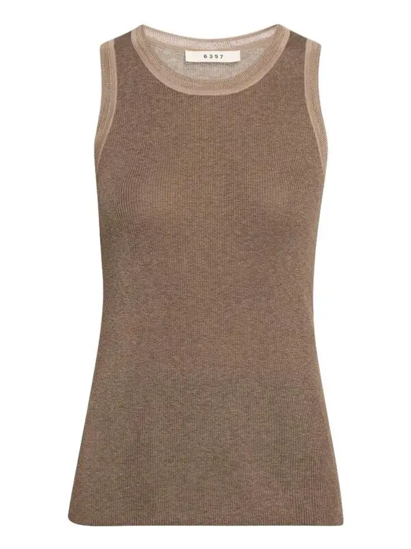 6397 Heirloom Ribbed Tank Top - Soil