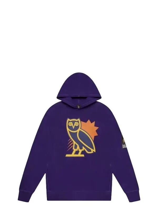 OVO X Nba Phoenix Suns Og Owl Hoodie - Purple