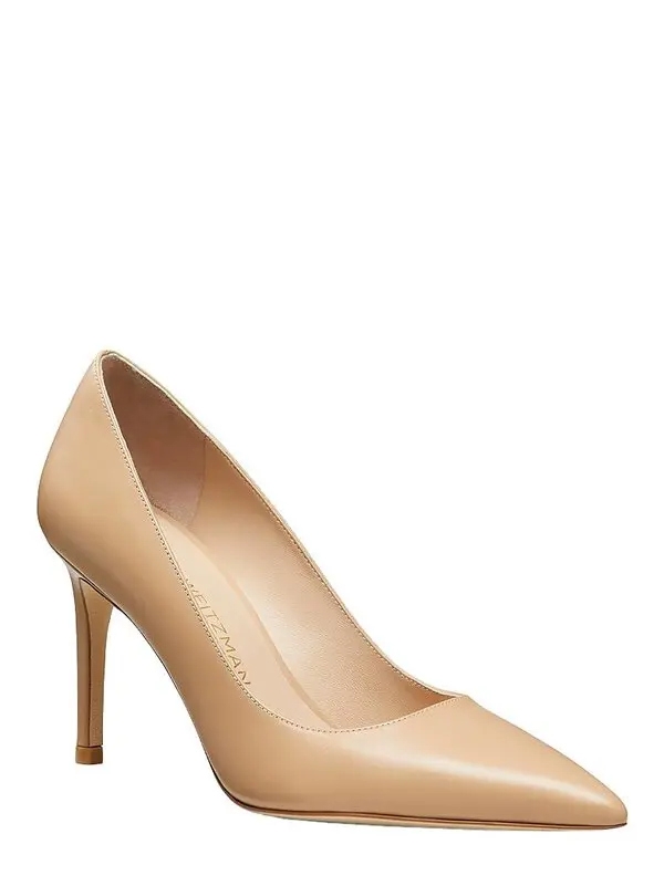 STUART WEITZMAN Power 85 Pumps - Adobe Smooth Leather