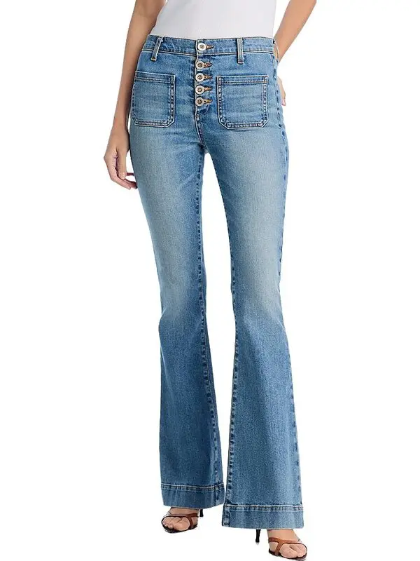Ramy Brook Cindy High-rise Flare Jeans - Light Wash