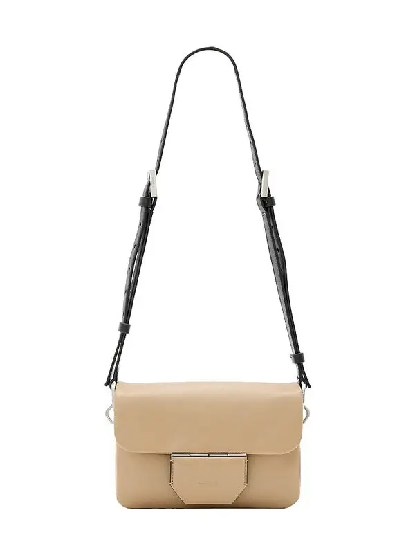 ALLSAINTS Jupiter Leather Crossbody - Mink Brown