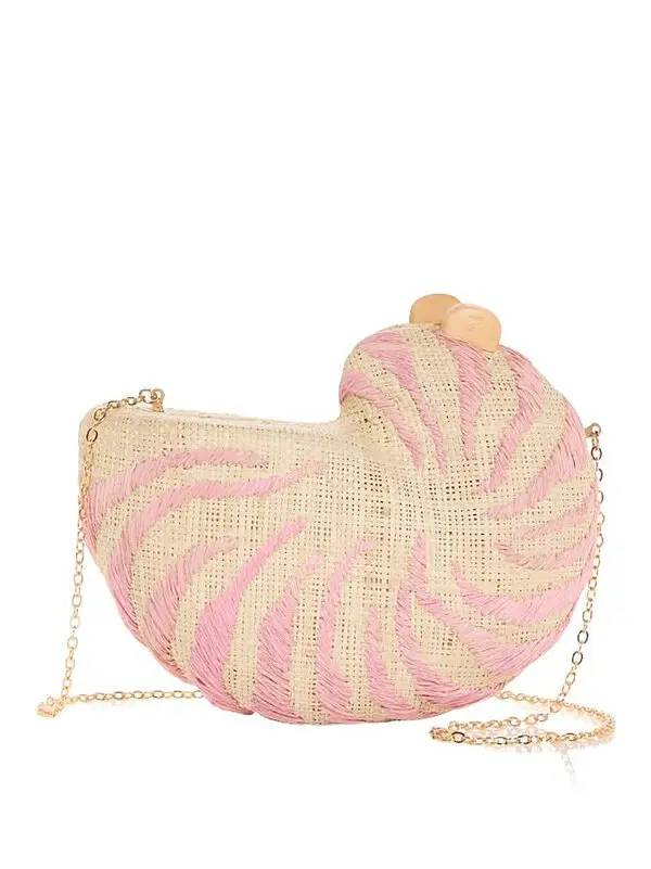 Poolside Anna Straw Clutch - Zephyr