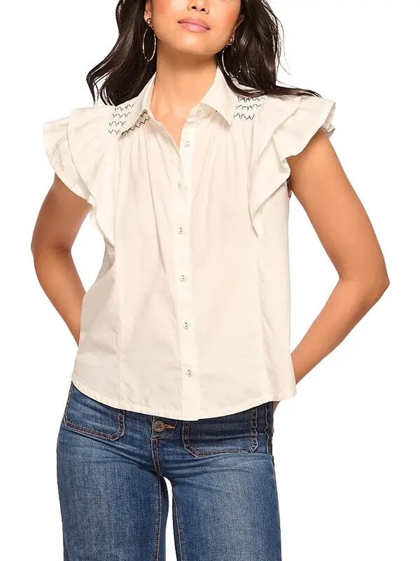 Ramy Brook Marceline Shirt - White