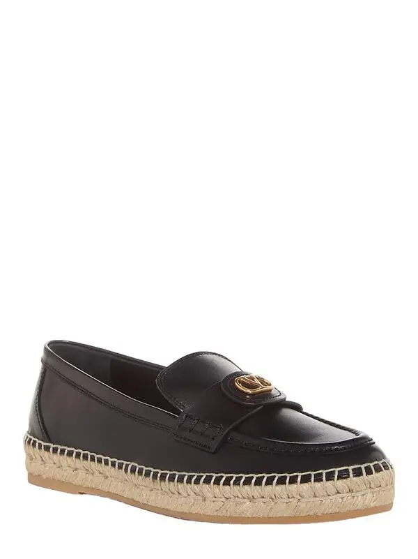 Valentino Garavani Vlogo Espadrille Loafers - Natural/tabacco
