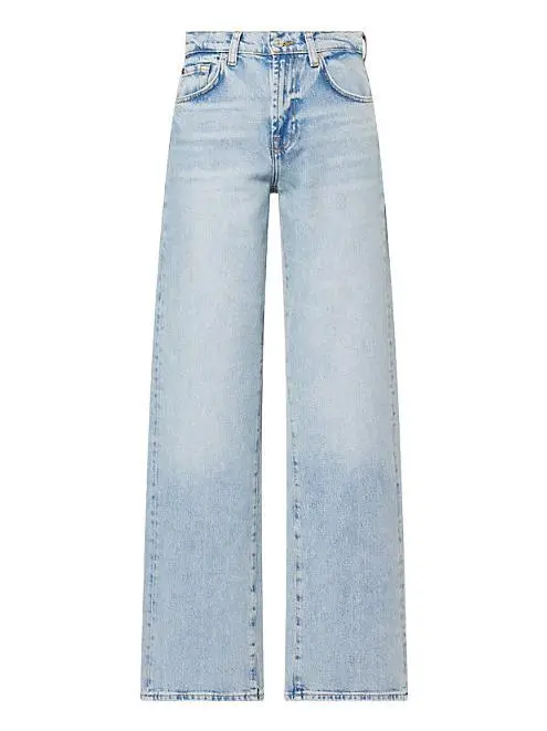 7 For All Mankind Tess Straight-leg High-rise Denim Trousers - Ode To