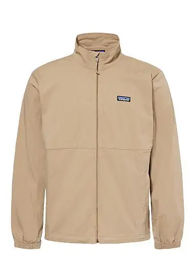Patagonia Logo-patch Woven Jacket - Slab Khaki