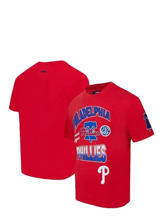 PRO STANDARD Philadelphia Phillies Turn It Up Dropped Shoulder T-shirt - Red